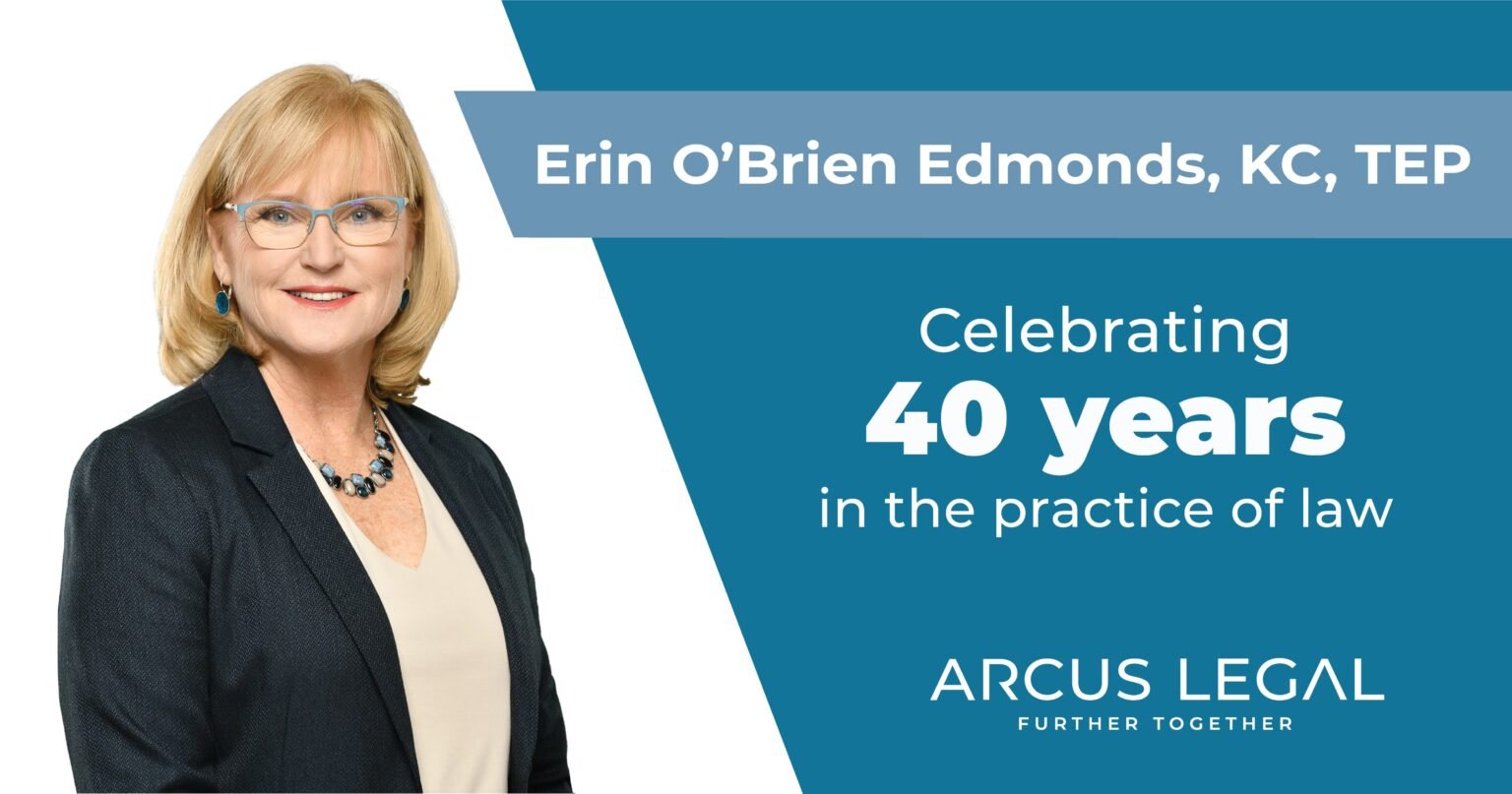 Arcus Legal Celebrates Erin O'Brien Edmonds on 40 years of Law - Arcus ...