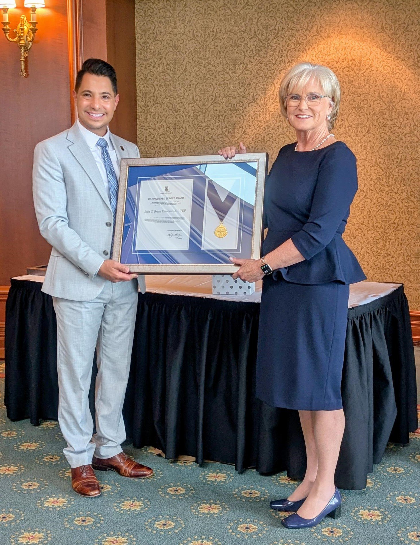 Erin O’Brien Edmonds, KC, TEP receives Distinguished Service Award ...